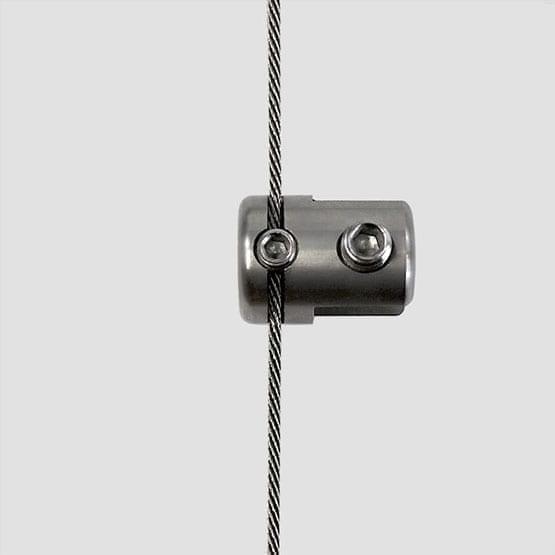 Panel Support Clamp for 1.5mm Stainless Cables | Hang 1/4” thick panels